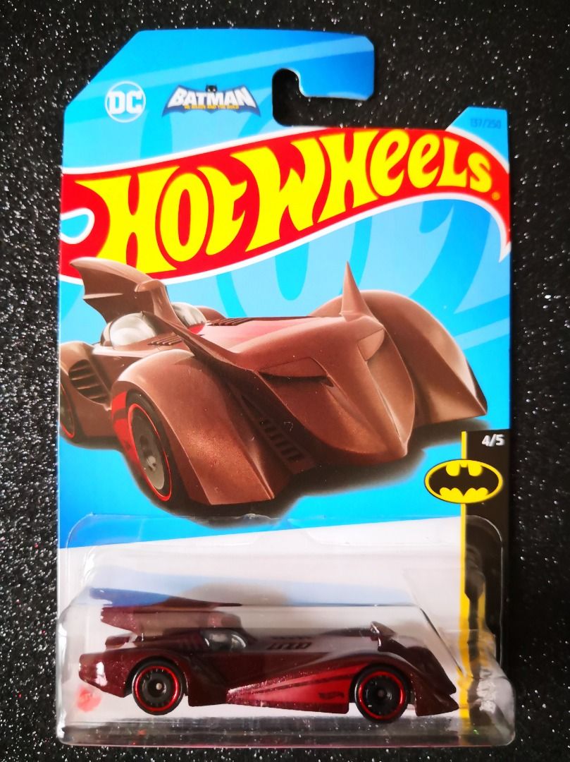 Hot Wheels Batman The Brave And The Bold Batmobile 2023 Maroon, Hobbies ...