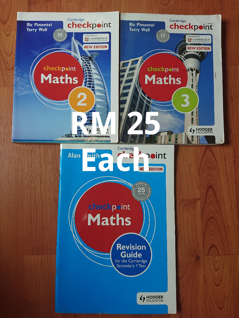 IGCSE Cambridge Checkpoint Math 2, 3, Revsision Guide, Hobbies & Toys ...