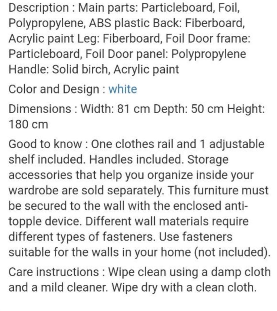 Ikea Aneboda Wardrobe, Furniture & Home Living, Furniture, Shelves ...