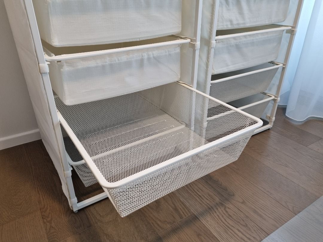 IKEA JONAXEL metal-frame storage cabinets with drawers, Furniture ...
