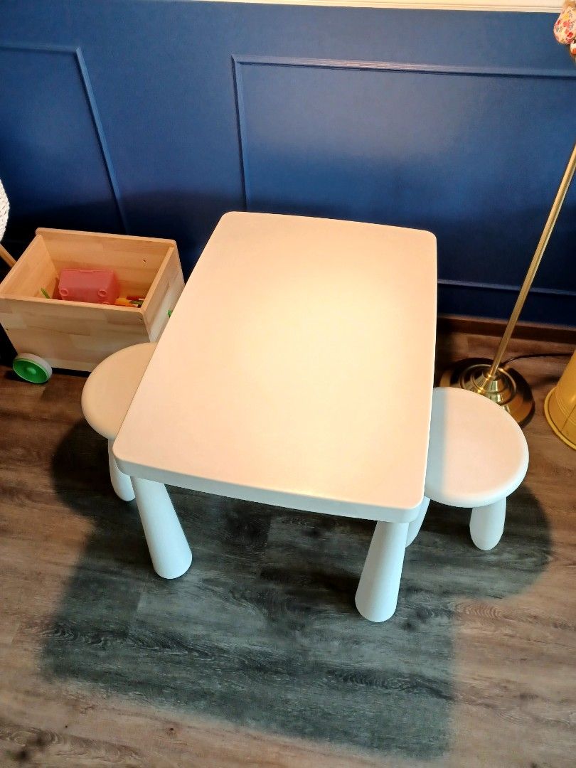 IKEA Kids Table white, Babies & Kids, Baby Nursery & Kids Furniture ...