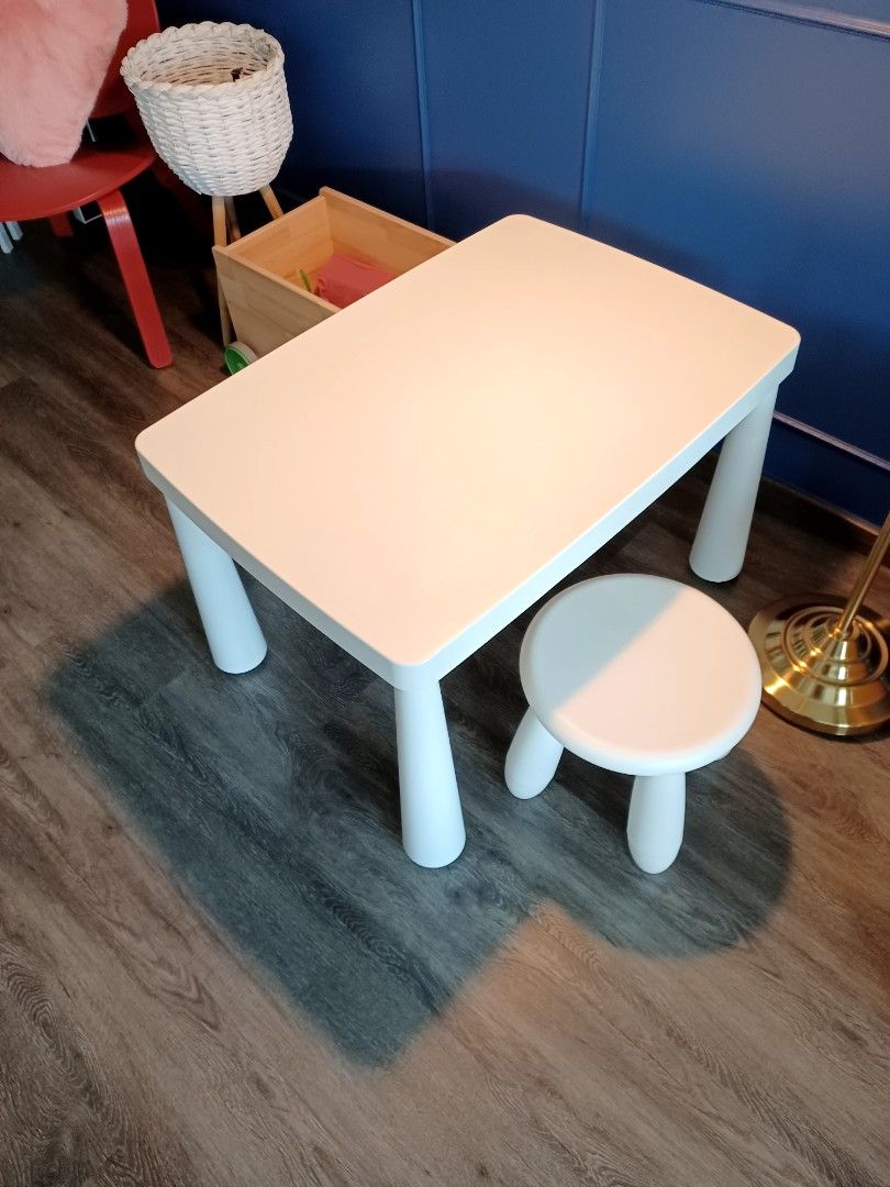 IKEA Kids Table white, Babies & Kids, Baby Nursery & Kids Furniture ...