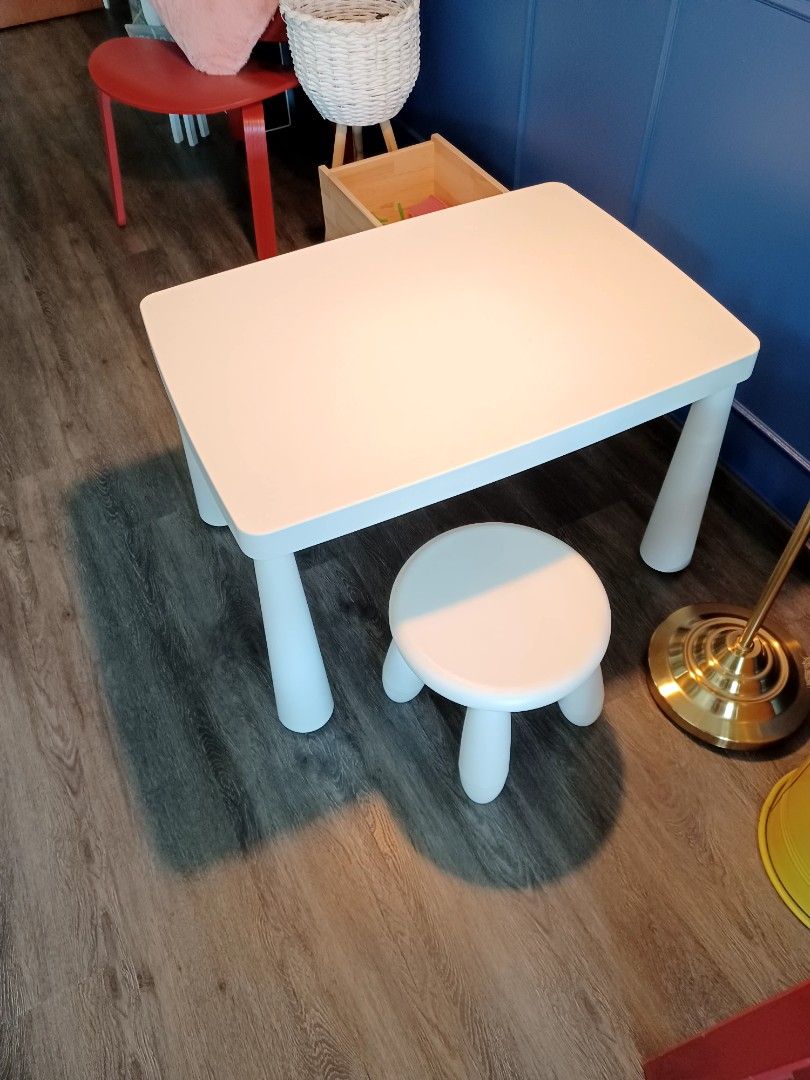 IKEA Kids Table white, Babies & Kids, Baby Nursery & Kids Furniture ...