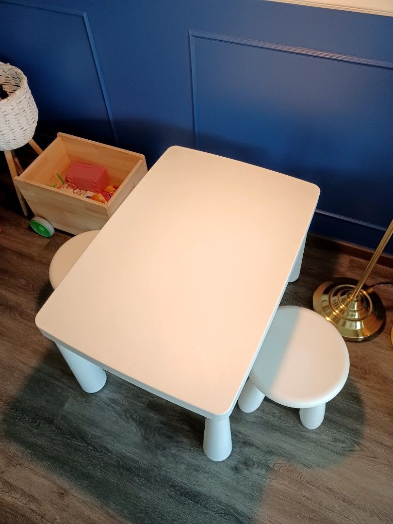 IKEA Kids Table white, Babies & Kids, Baby Nursery & Kids Furniture ...