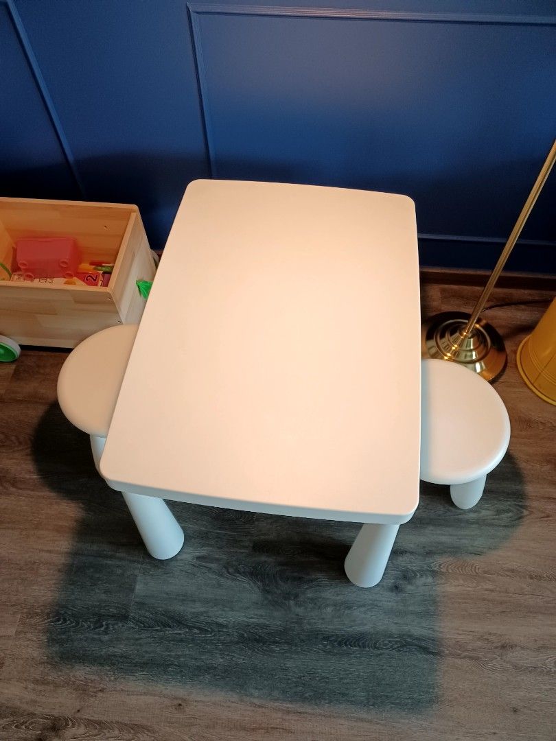 IKEA Kids Table white, Babies & Kids, Baby Nursery & Kids Furniture ...