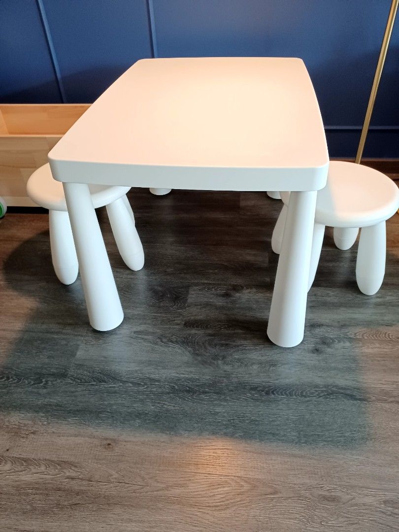 IKEA Kids Table white, Babies & Kids, Baby Nursery & Kids Furniture ...