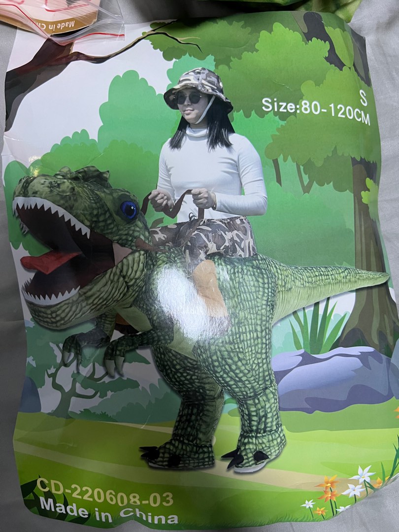Inflatable Dinosaurs costume for adults and kids party, Hobbies & Toys ...