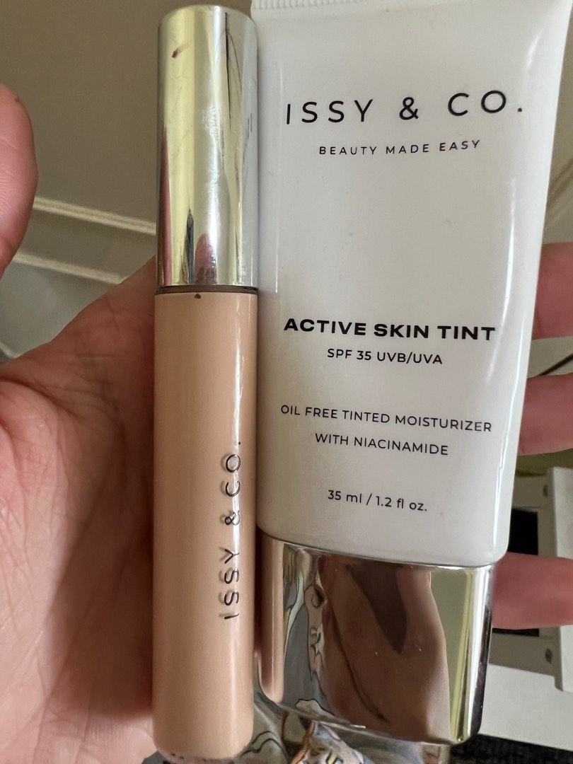 Issy & Co. Active Skin Tint Bisque and Active Concealer NF1, Beauty ...