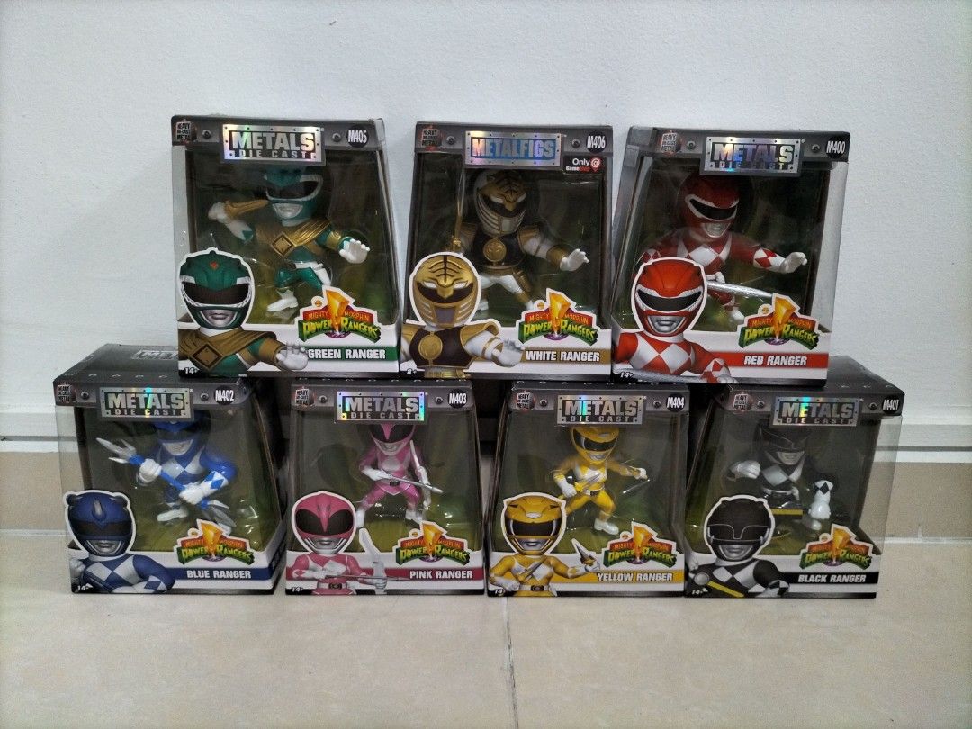 Jada Metals Die Cast Metalfigs - Mighty Morphin Power Rangers set of 7 ...