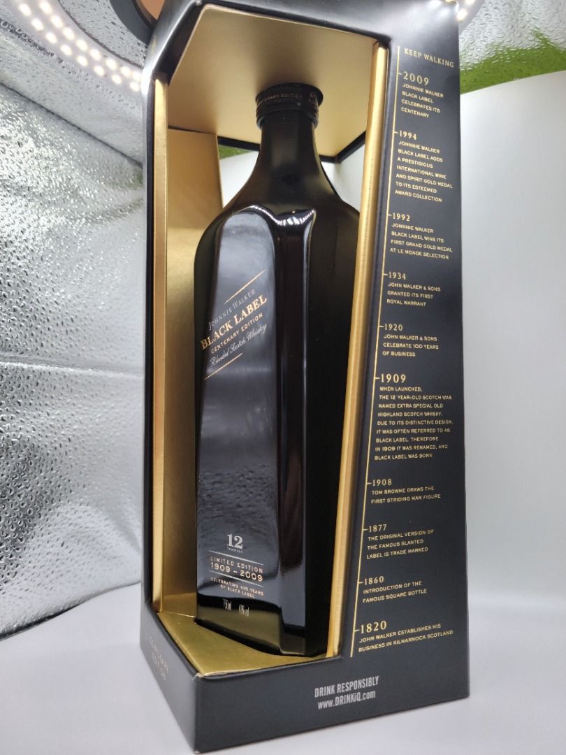 Johnnie Walker centenary edition 12 Years Old Black Lebel -100 Years Of ...