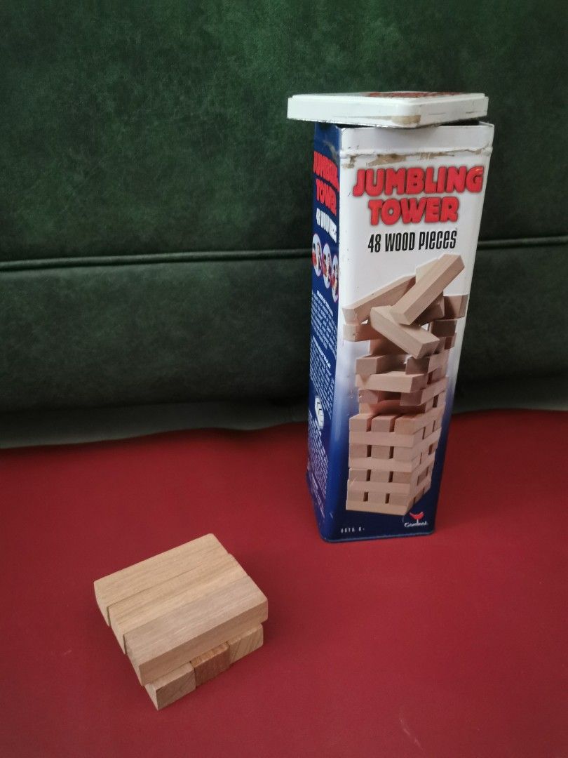 Jumbling Tower 48 pieces, Hobbies & Toys, Toys & Games on Carousell