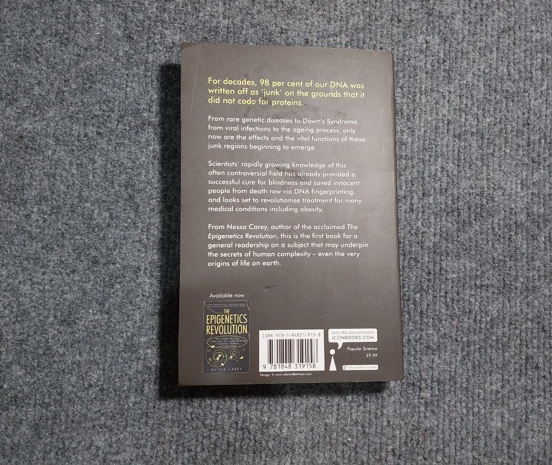 JUNK DNA: A Journey Through the Dark Matter of the Genome, Hobbies & Toys, Books & Magazines ...