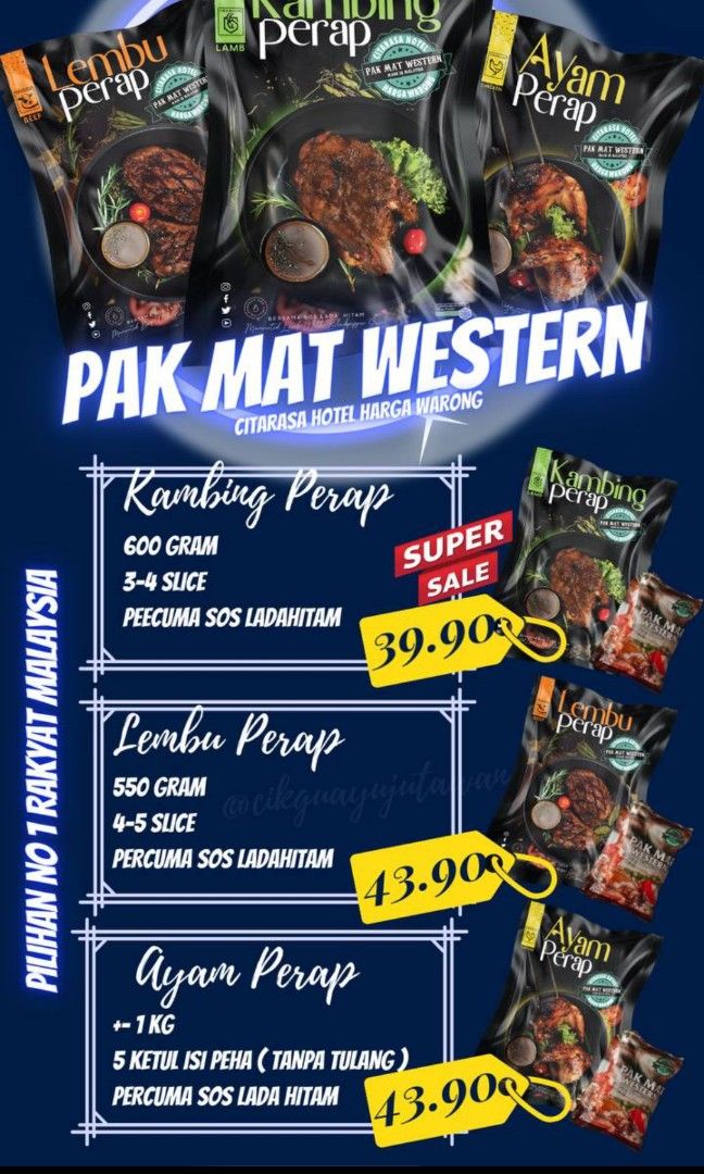 Kambing perap pak mat western bangi, Food & Drinks, Packaged & Instant ...