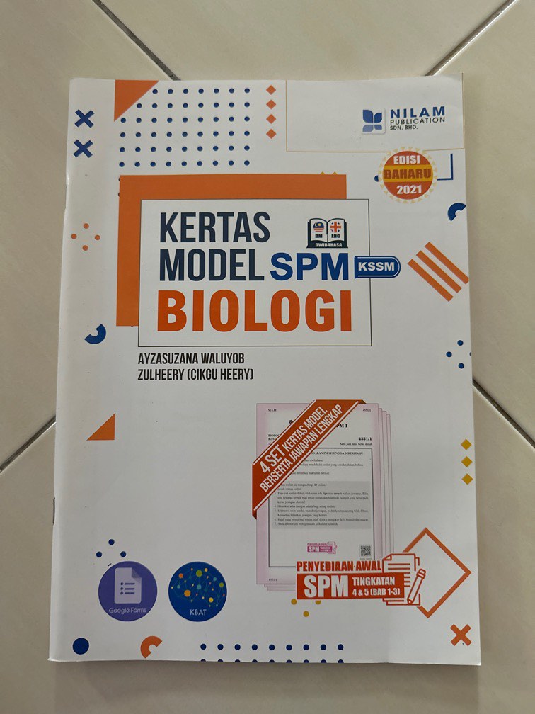 KERTAS MODEL SPM Biologi | SPM Biology paper module, Hobbies & Toys ...