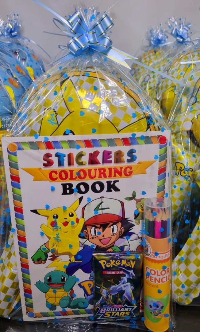 Kids Goodie Bags Pokemon Themed Pikachu, Hobbies & Toys, Stationery ...