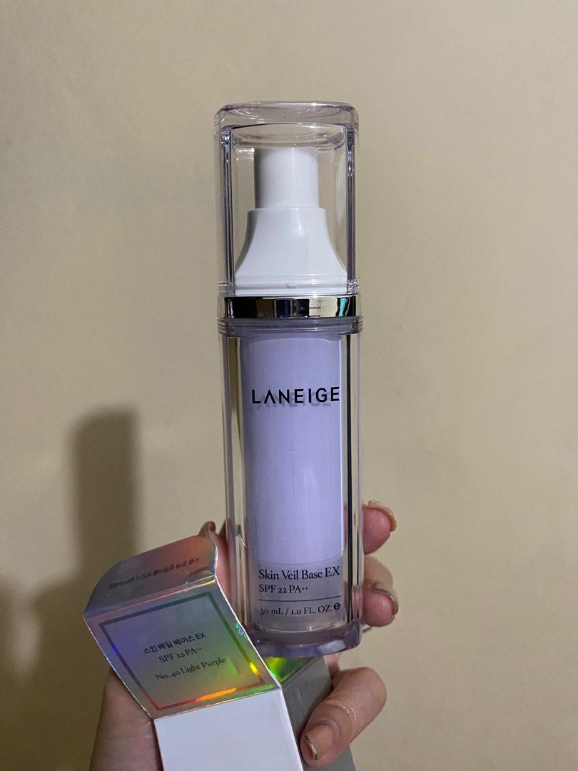 LANEIGE SKIN VEIL BASE EX SPF 22 PA++ with FREE full-sized Hyalu Cica ...
