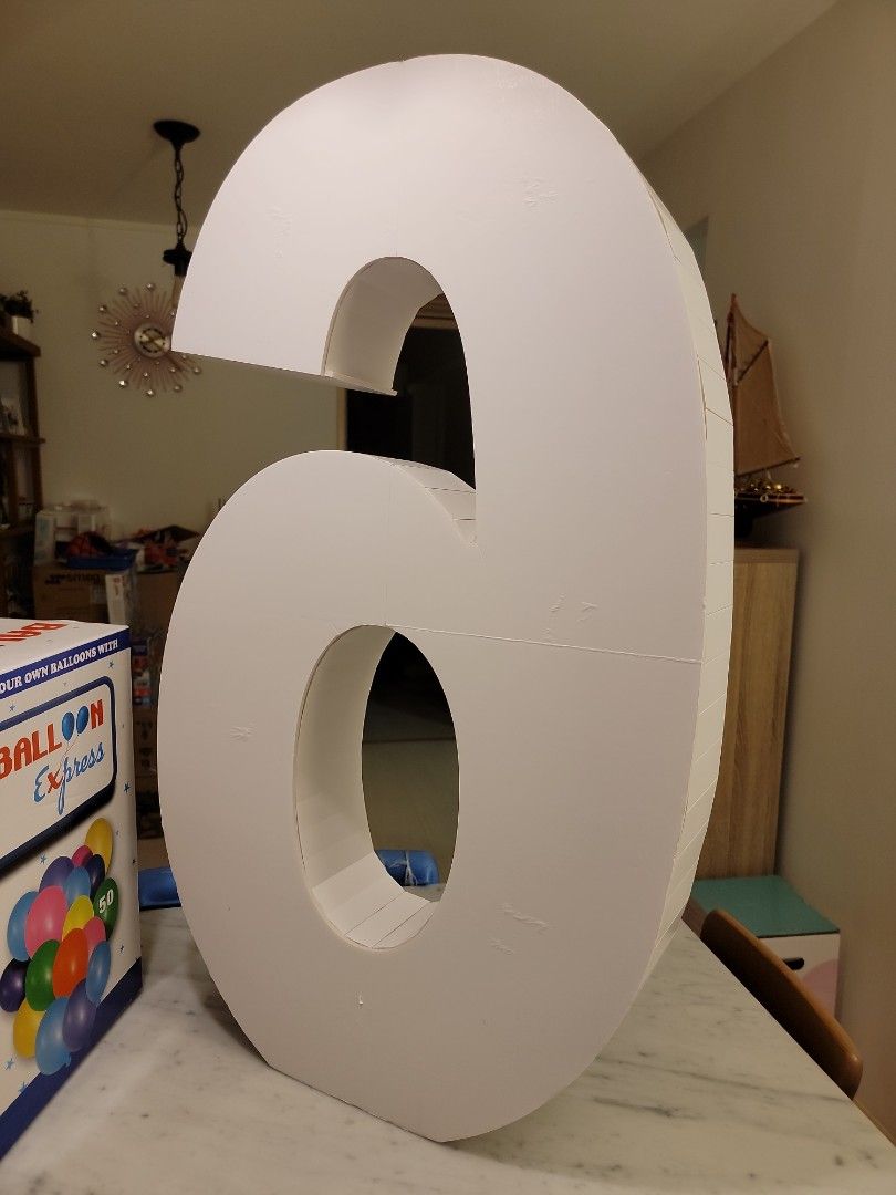 Large Number 6, Hobbies & Toys, Stationery & Craft, Other Stationery ...