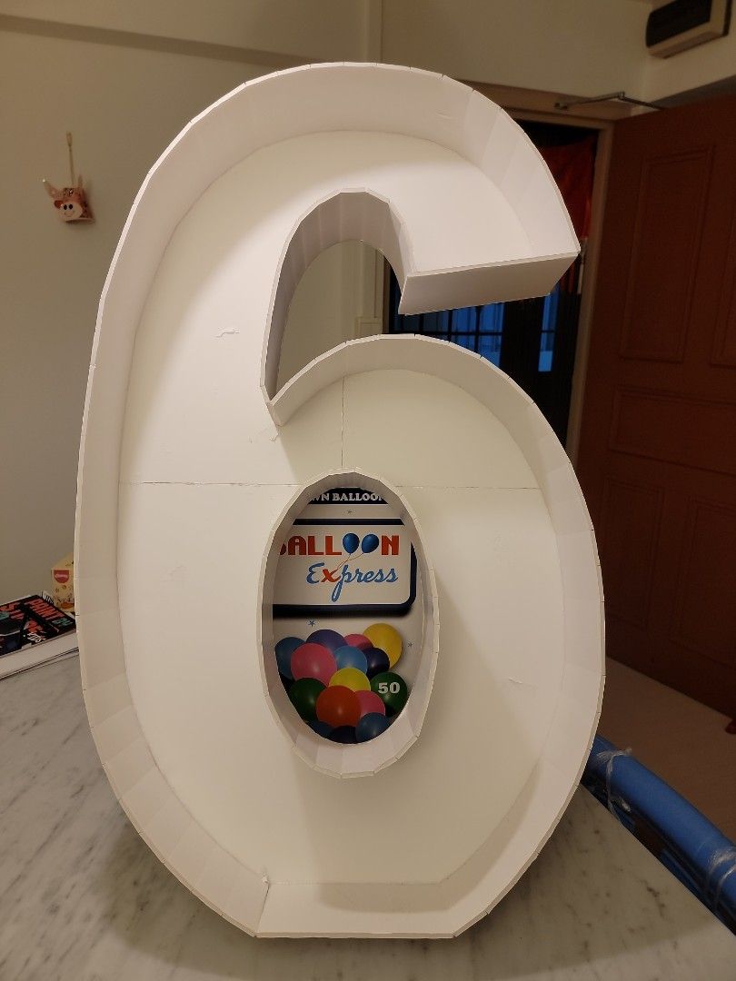 Large Number 6, Hobbies & Toys, Stationery & Craft, Other Stationery ...