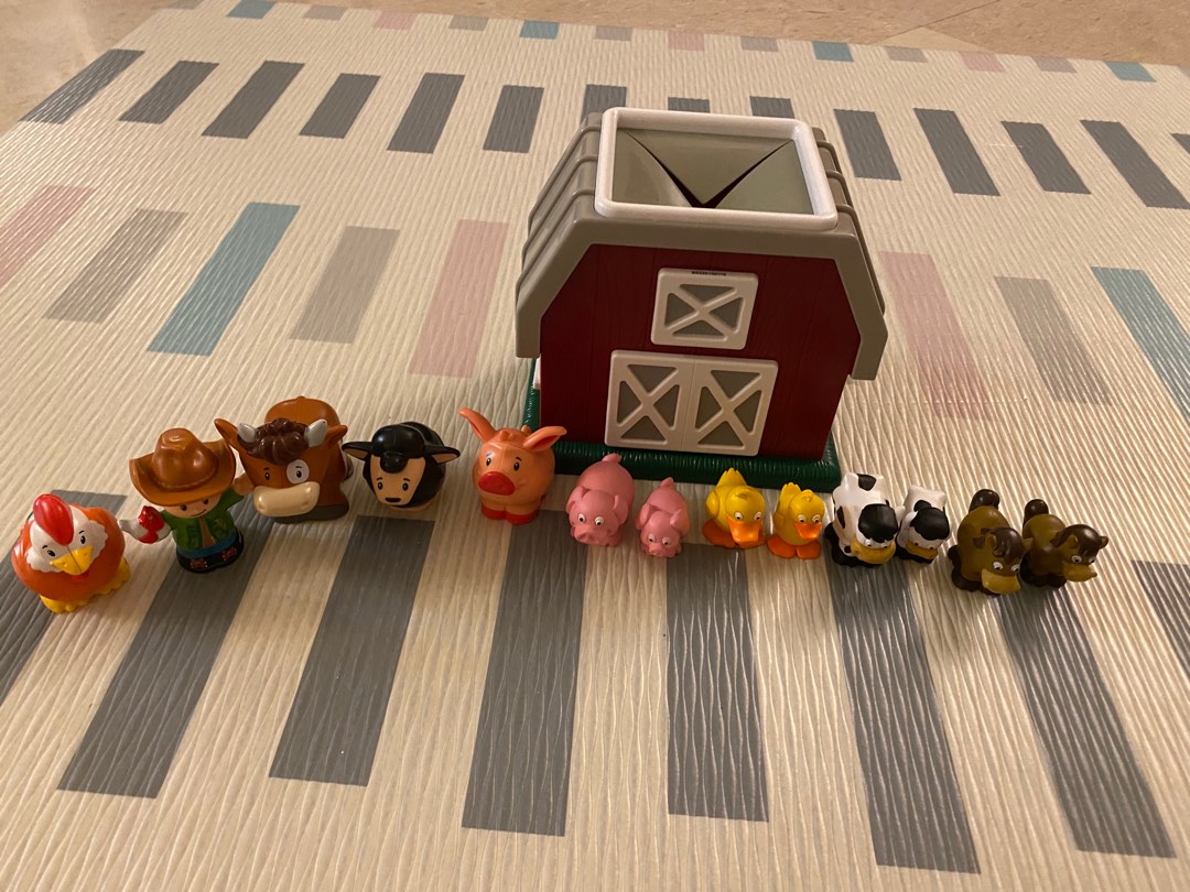 Learning resources barn and fisher price little people farmer and ...
