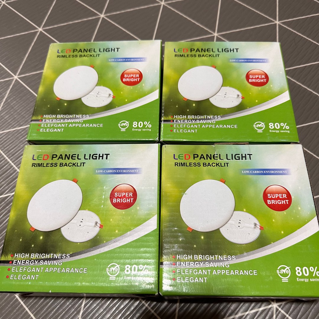 LED Downlight Panel Light Rimless Backlit 18W, Furniture & Home Living ...