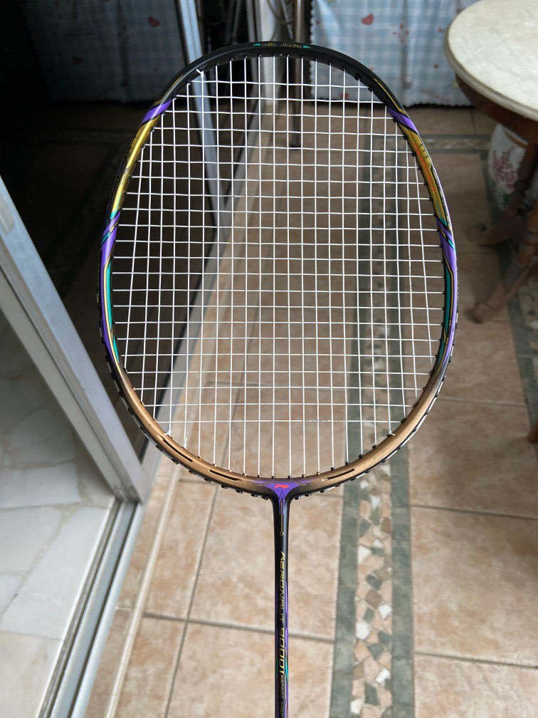 Lining Aeronaut 9000i Badminton Racket, Sports Equipment, Sports ...