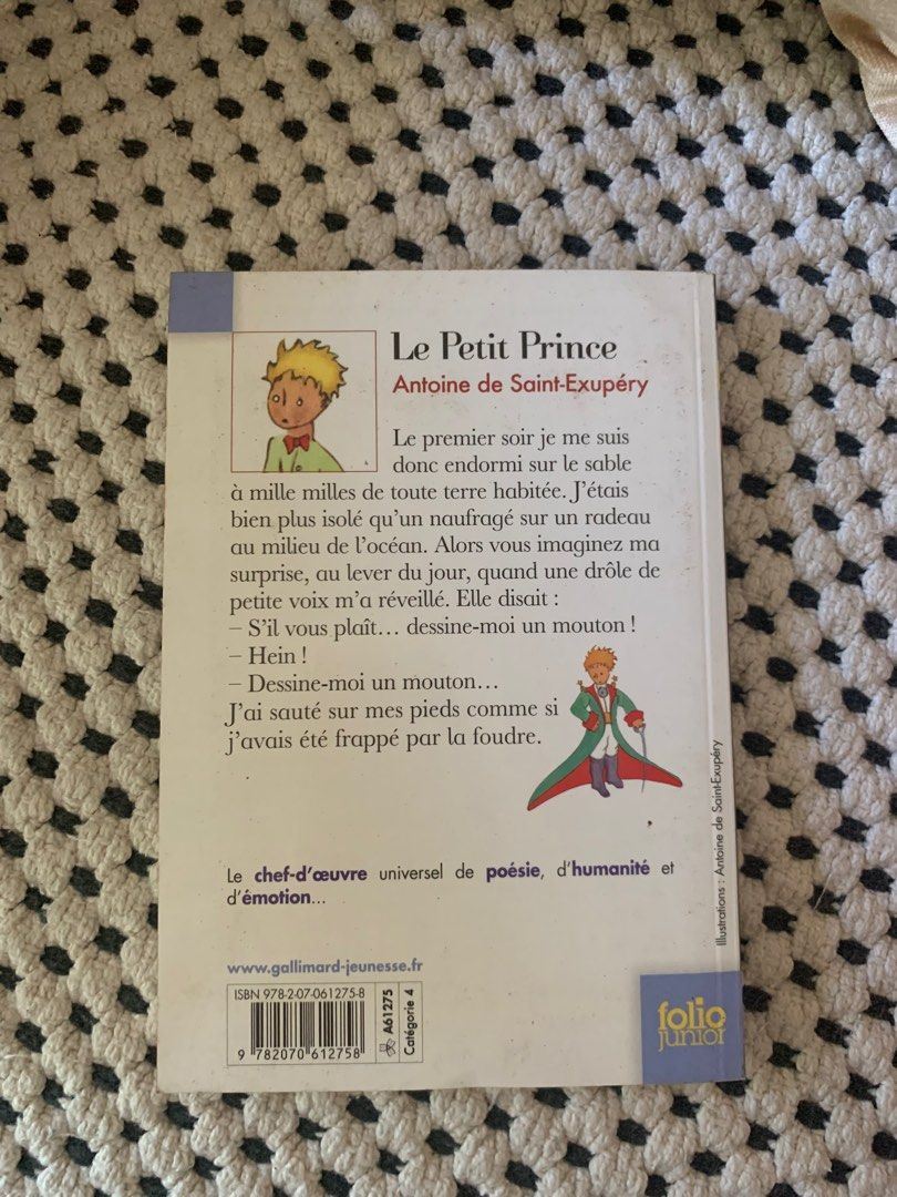 Little Prince - Le Petit Prince, French language edition on Carousell
