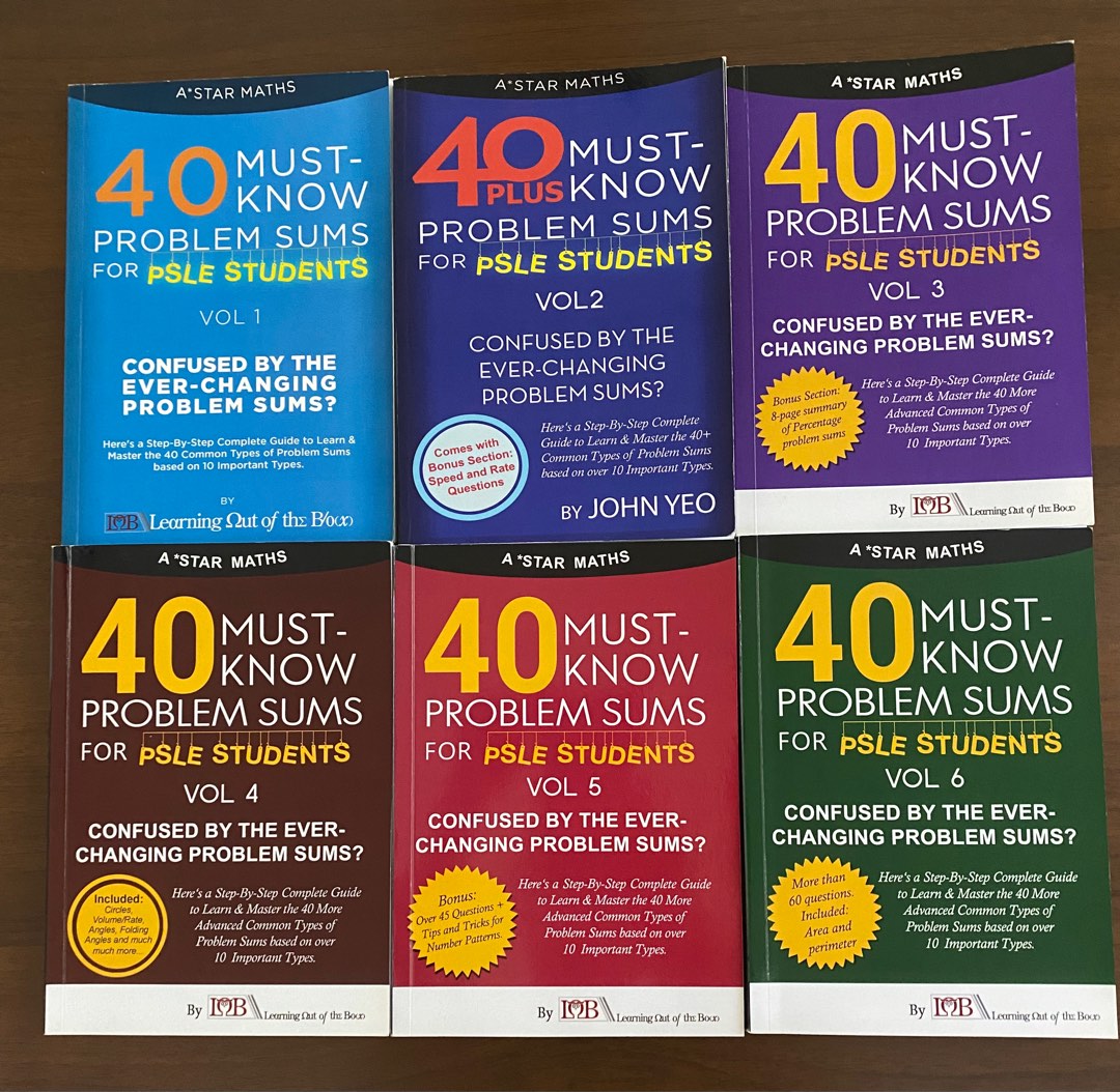 LOB Math Learning Out of the Box - 40 Must Know Problem Sums for PSLE ...