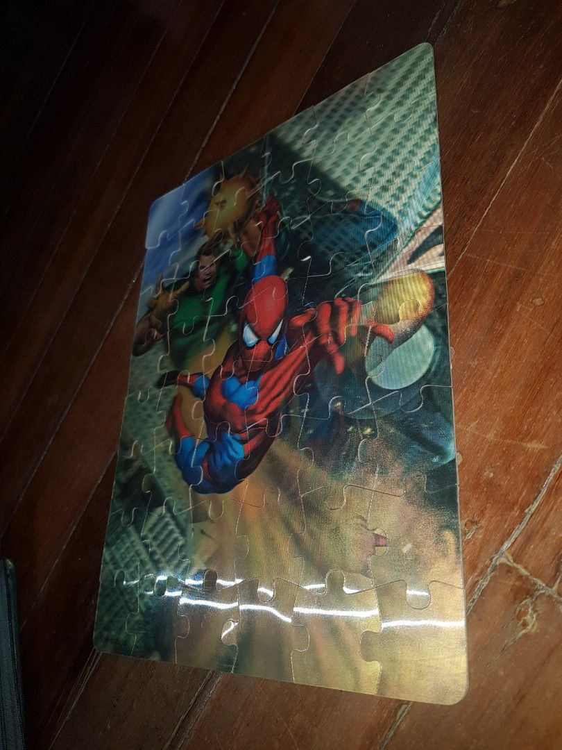 Magic motion puzzle spiderman and sandman, Hobbies & Toys, Toys & Games ...