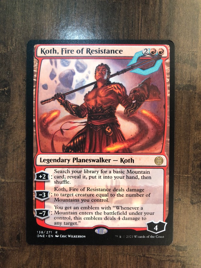 Magic the Gathering - Koth, Fire of Resistance, Hobbies & Toys, Toys ...