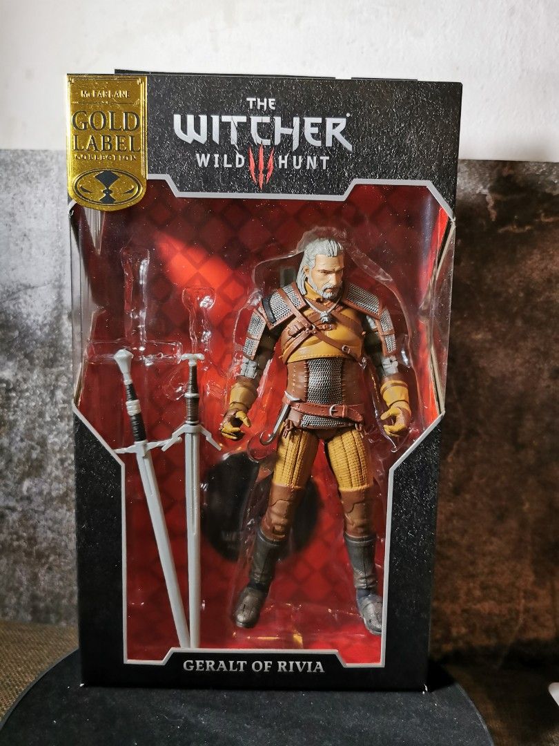 Mcfarlane Toys Geralt of Rivia The Witcher Gold Label, Hobbies & Toys, Toys & Games on Carousell