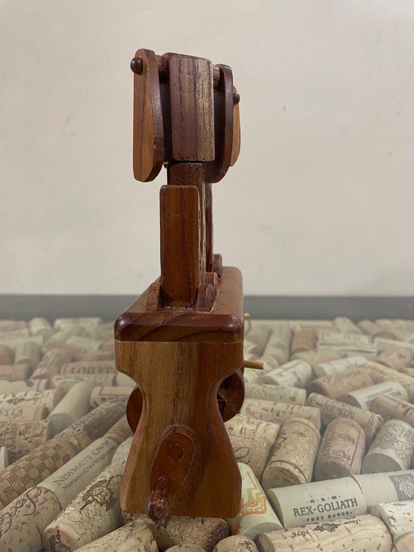 Mechanical Wooden Toy Dog with Winding Device, Hobbies & Toys, Toys ...