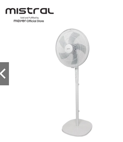 Mistral Standing Fan Converting Height with 5 Blades stand fan Left ...