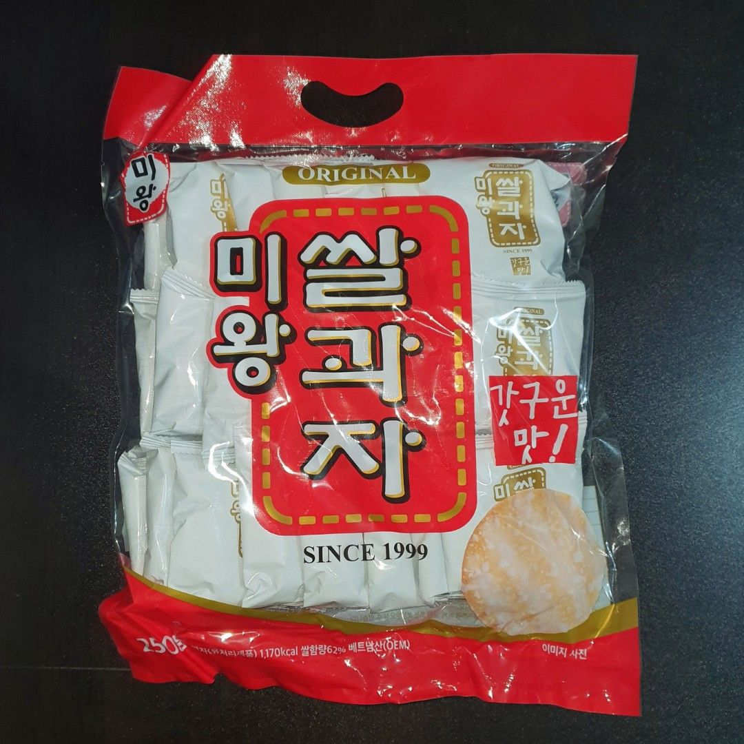 Miwang Korean Fresh Baked Rice Cracker 250g, Food & Drinks, Other Food & Drinks on Carousell