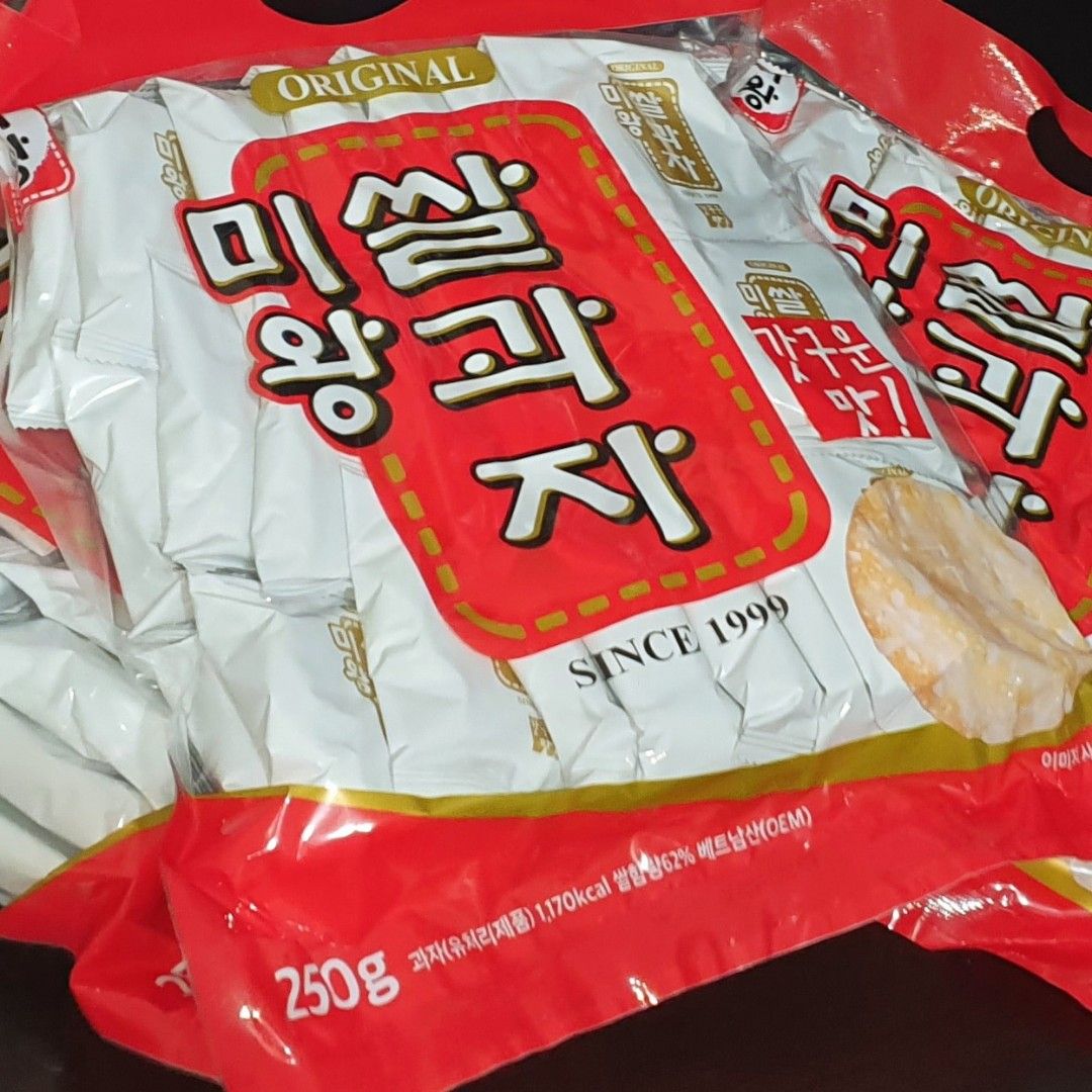 Miwang Korean Fresh Baked Rice Cracker 250g, Food & Drinks, Other Food & Drinks on Carousell