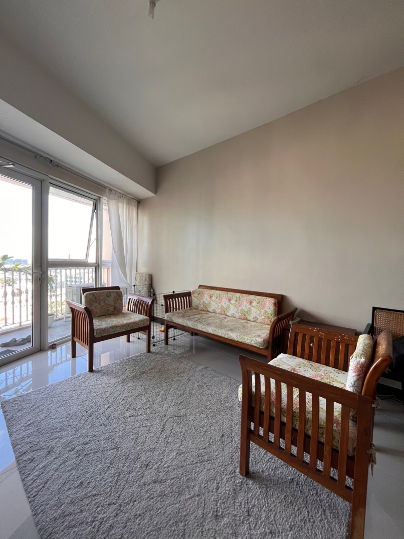 Mojave Wooden Sala Set, Sofa & 2 Chairs, Furniture & Home Living ...