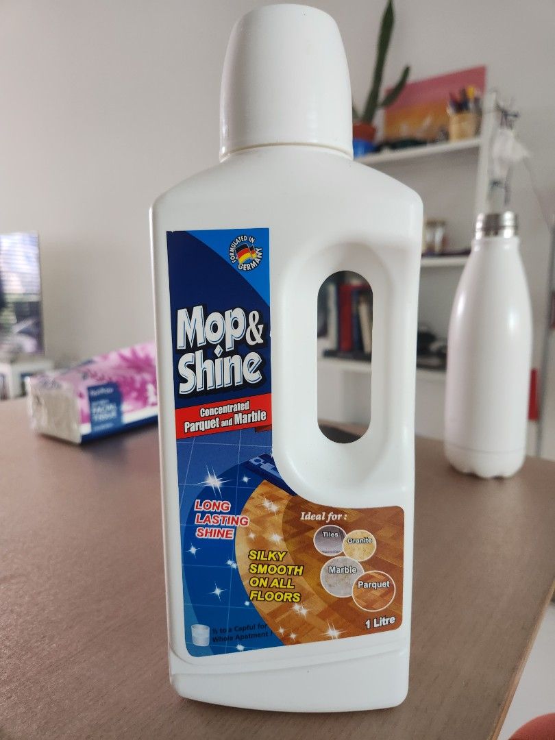 Mop & Shine Concentrated Parquet and Marble Floor Cleaner, Furniture & Home Living, Cleaning ...