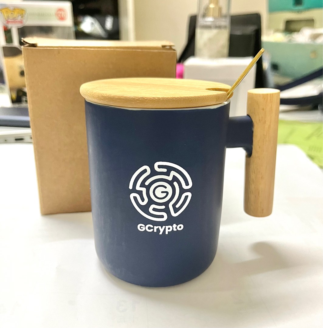Mug with spoon and lid from Gcash company, Furniture & Home Living ...