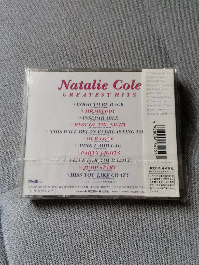 Natalie Cole, Hobbies & Toys, Music & Media, CDs & DVDs on Carousell