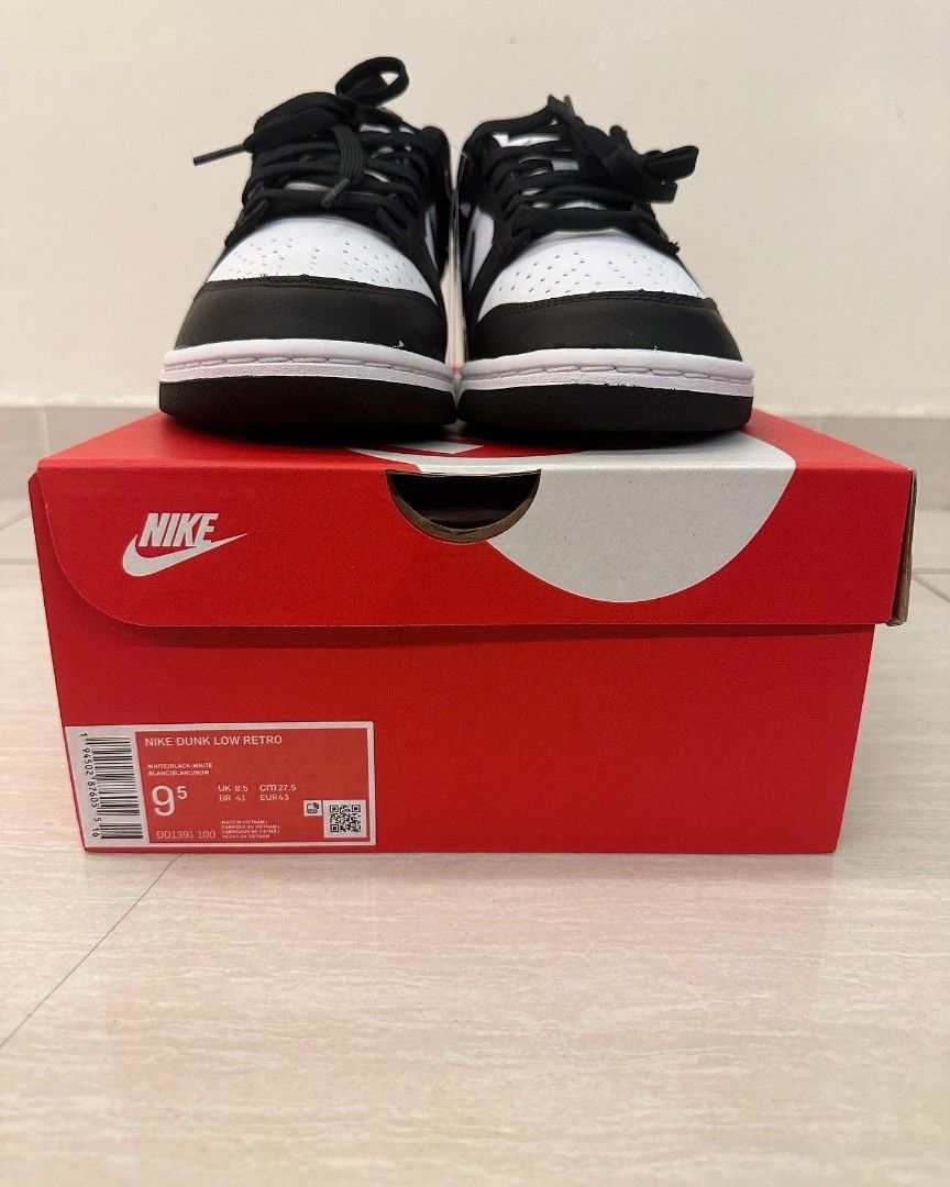 Nike Dunk Low Retro Panda, Men's Fashion, Footwear, Sneakers on Carousell