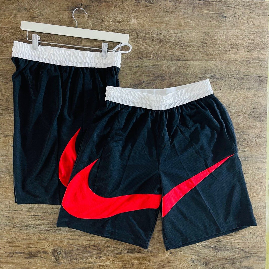 Nike hbr red swoosh, Men's Fashion, Bottoms, Shorts on Carousell