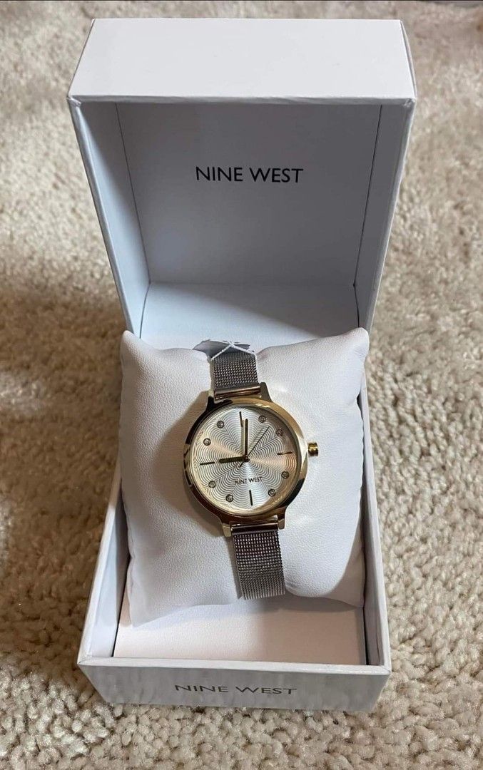 Nine West Watch 2 Tone Silver Gold, Women's Fashion, Watches ...