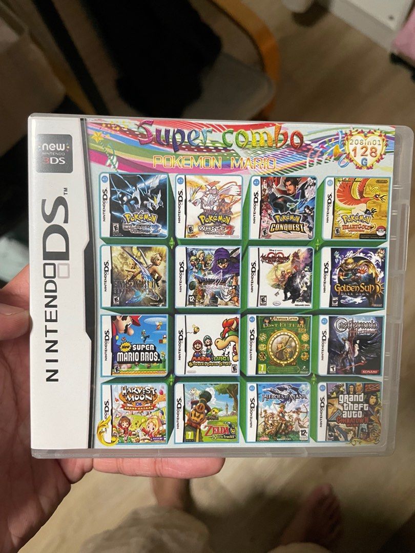 Nintendo DS 128 in one game card, Video Gaming, Video Games, Nintendo ...