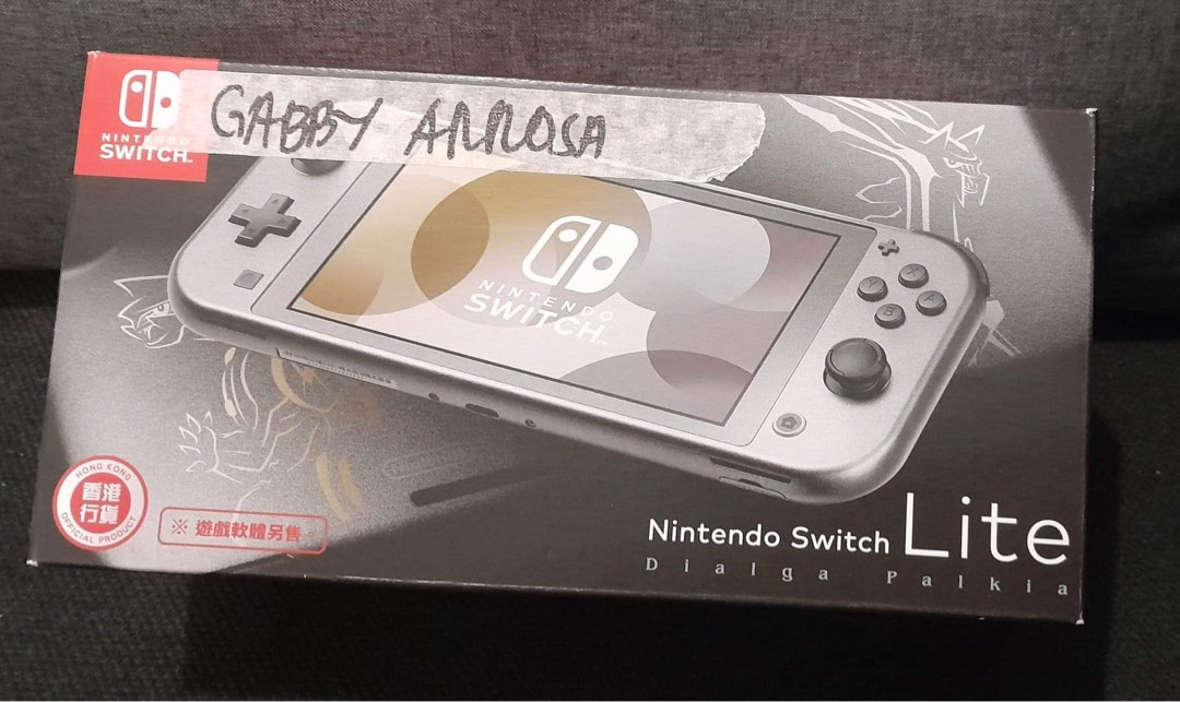 Nintendo switch lite Dialga Palkia edition, Video Gaming, Video Game ...