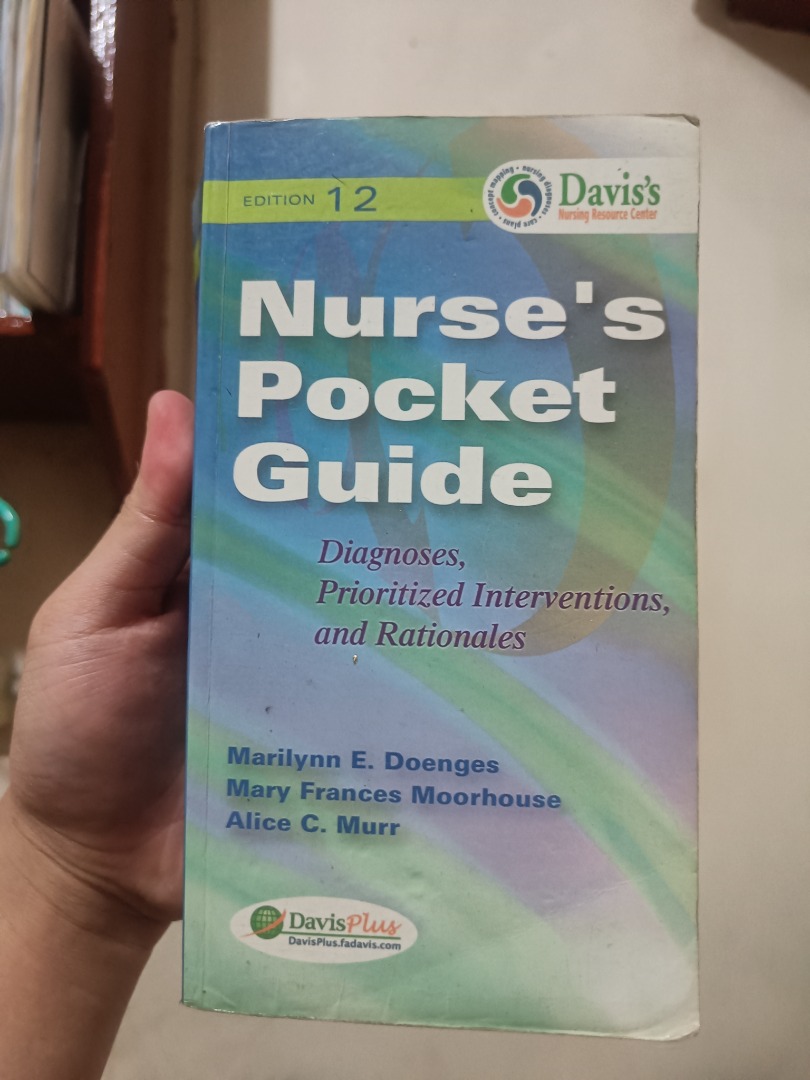Nurse's Pocket Guide 12th Edition, Doenges, Moorhouse, Murr, Hobbies ...