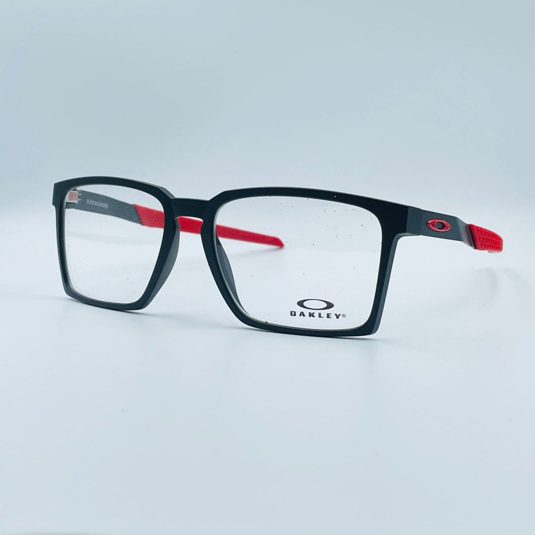 Oakley Exchange Satin Black Red 56, Men's Fashion, Watches ...