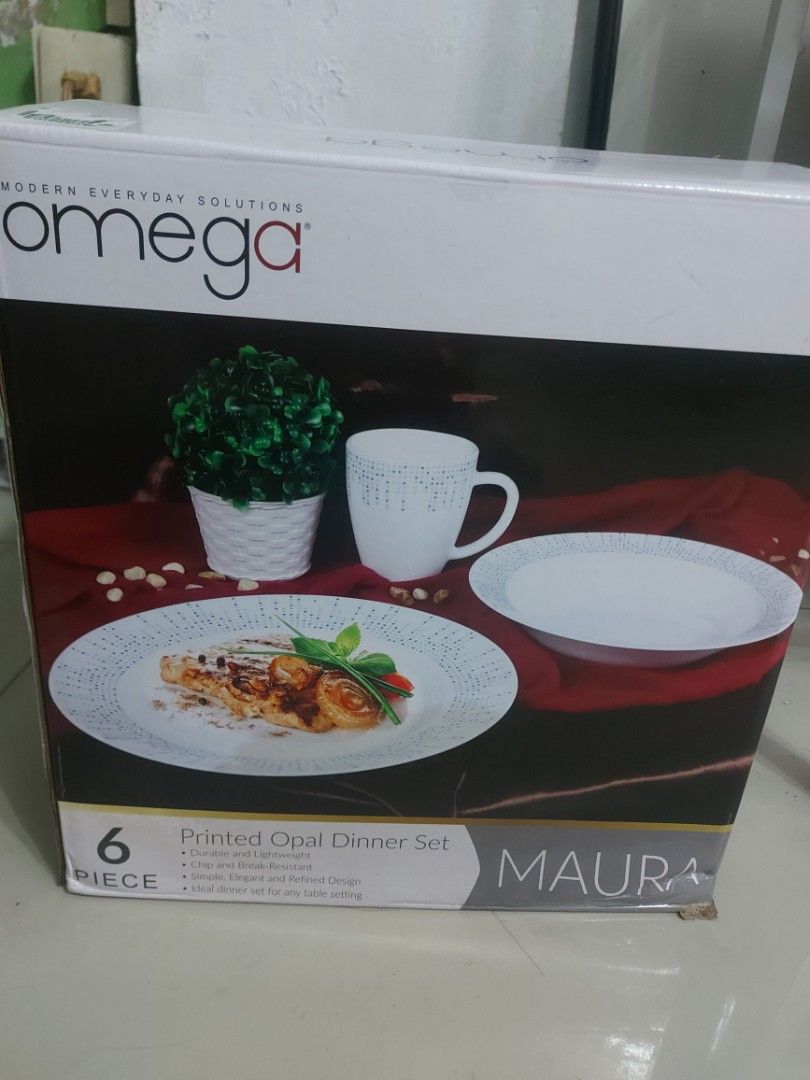 Omega Dinnerware plate set, Furniture & Home Living, Kitchenware ...