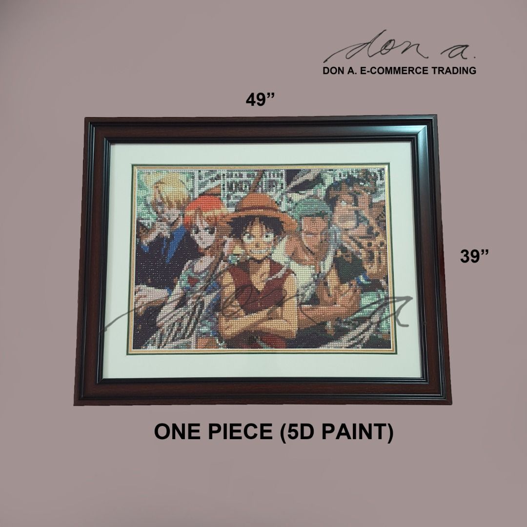 One Piece 5D Paint on Frame Home Display Don A. Collection, Furniture ...