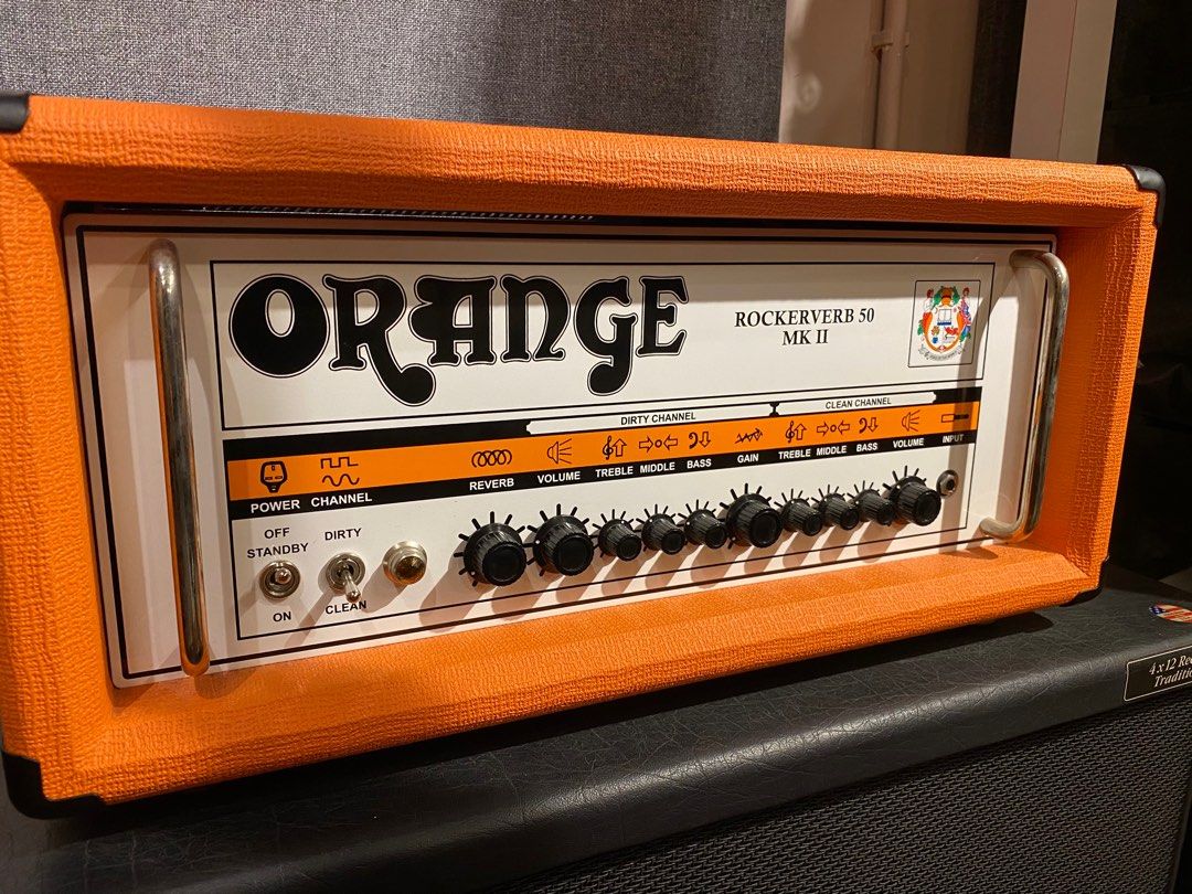 Orange rockerverb 50 mkii guitar amp head, 興趣及遊戲, 音樂樂器 & 配件, 樂器 - Carousell
