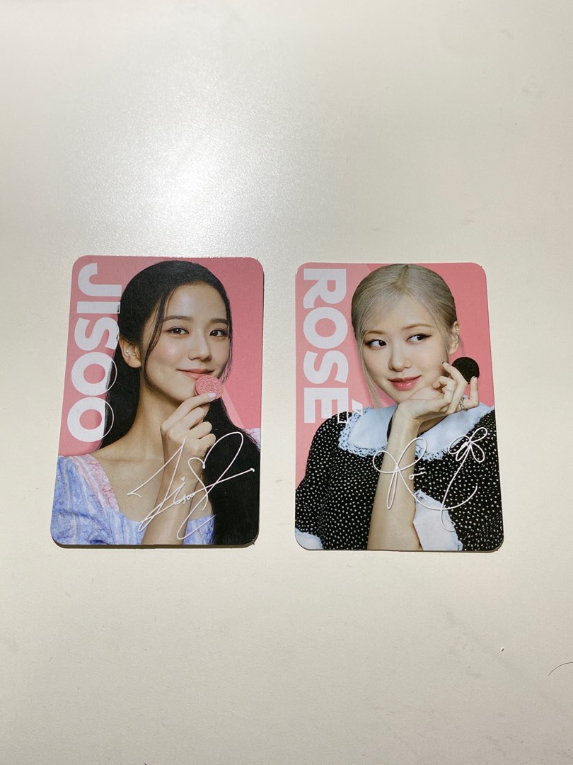 oreo blackpink photocard rose & jisoo, Hobbies & Toys, Memorabilia ...