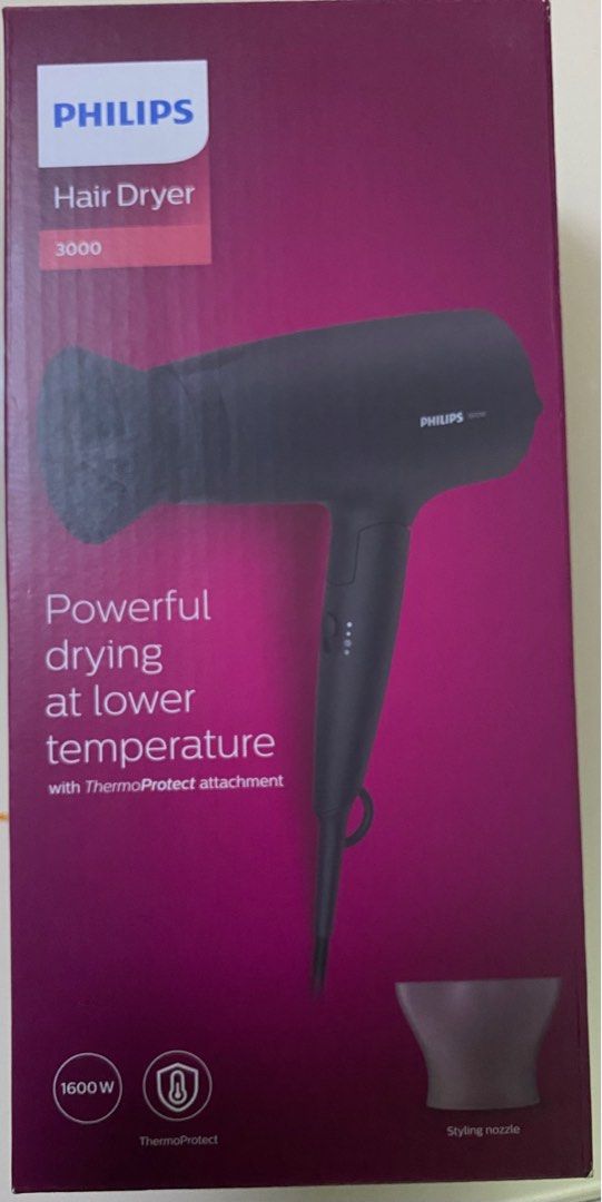 Philips 3000 Series Hair Dryer BHD308, Women's Fashion, Watches & Accessories, Hair Accessories ...